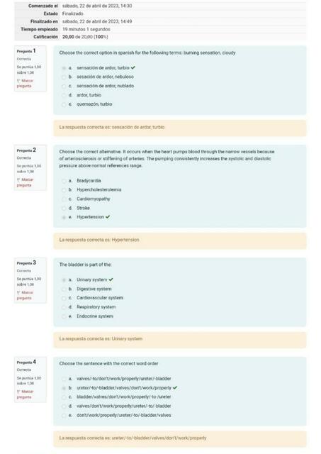 Parcial Inglés Medico | Alex | uDocz