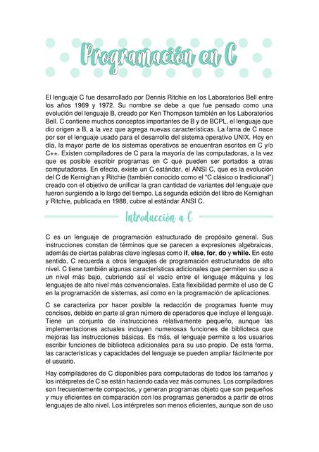 Programación en C | uDocz creators | uDocz