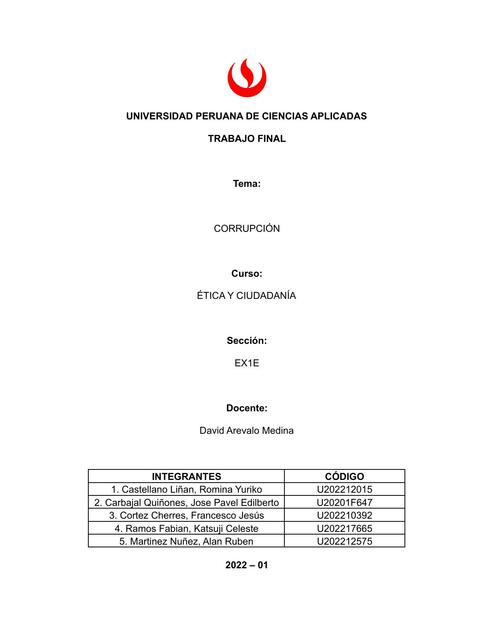 Corrupción Romina Yuriko Udocz
