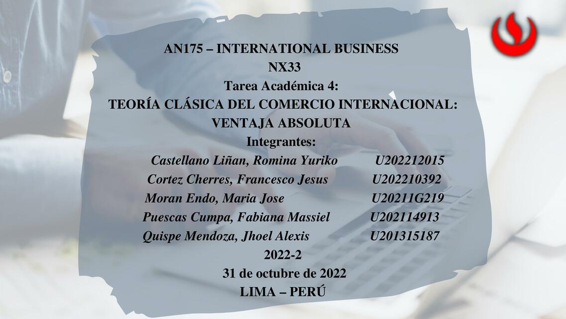 Teoría Clasica Del Comercio Internacional Ventaja Absoluta Romina