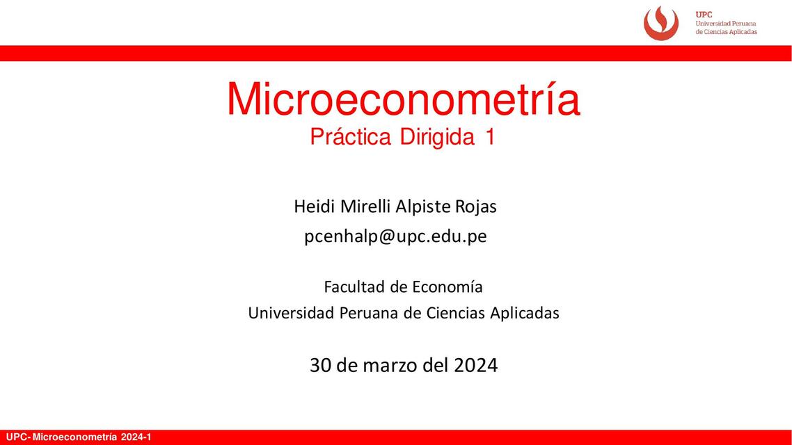 Microeconometría 2 | HANIBAL CF | uDocz