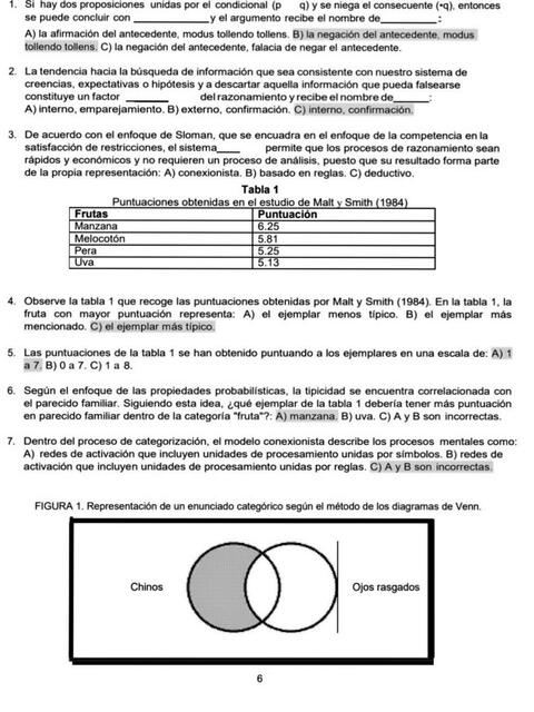 Parcial #2 Psicología del pensamiento | psicol_studies | uDocz