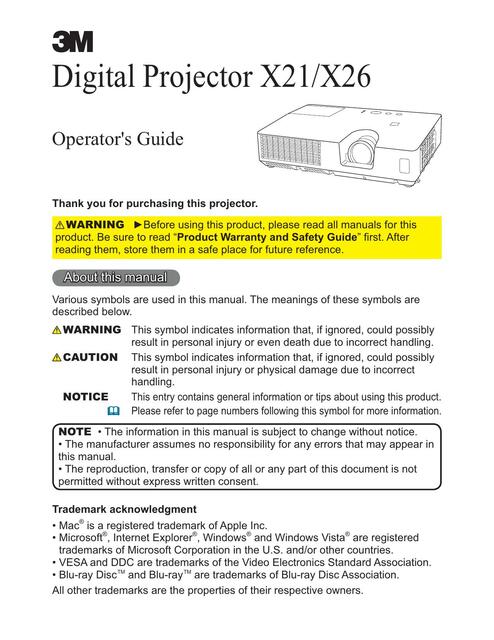 Flashcards de Digital projector X21 | Por jose | uDocz