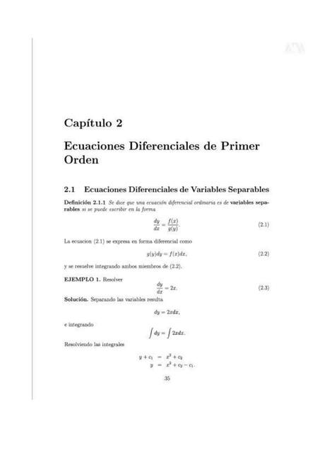 Ecuaciones Diferenciales de Primer Orden | Joaquin Eduardo | uDocz