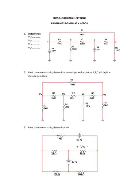 Problemas de Mallas y Nodos | Joaquin Eduardo | uDocz
