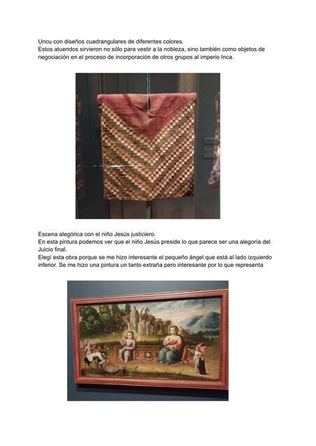 Análisis obras del Museo Mali | Ariana | uDocz