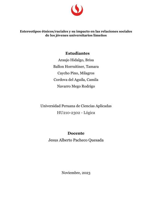 Estereotipos Étnicos/Raciales y su Impacto en las Relaciones Sociales ...
