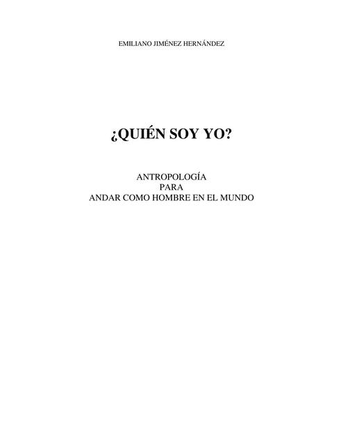 Resúmenes de ¿Quién soy yo? | Descarga apuntes de ¿Quién soy yo?