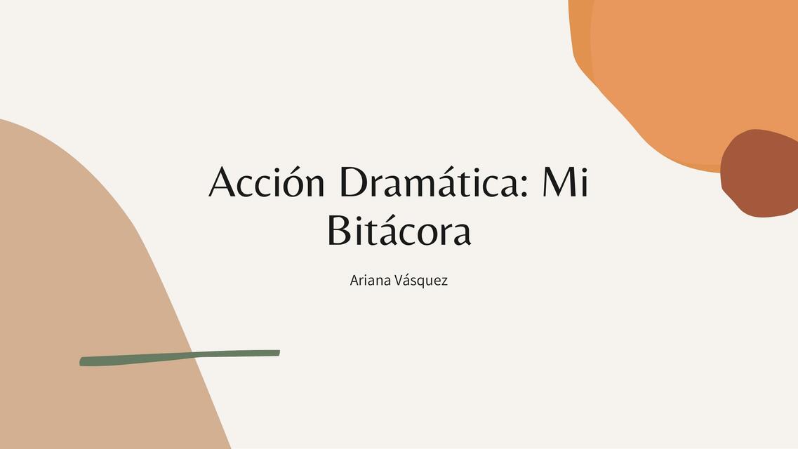 Acción dramática | Ariana | uDocz
