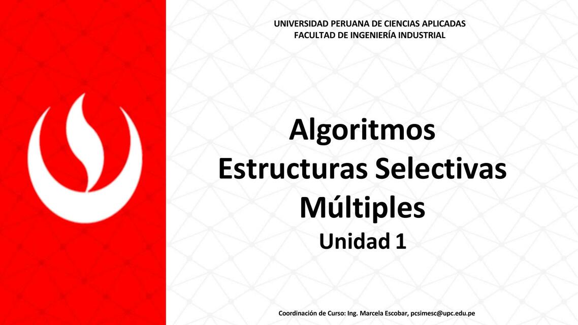 Algoritmos Estructuras Selectivas Múltiples | gabriela | uDocz