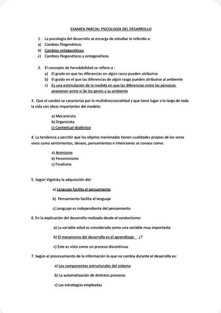 Parcial Psicología del desarrollo | psicol_studies | uDocz