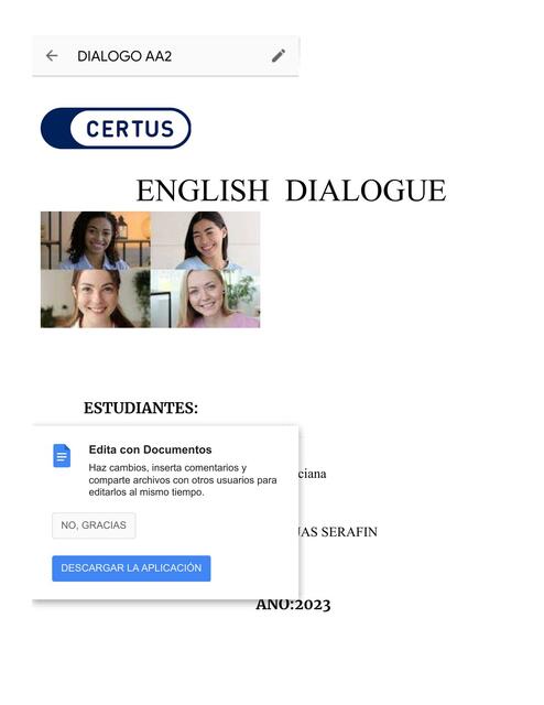 Dialogo ingles | estefano | uDocz