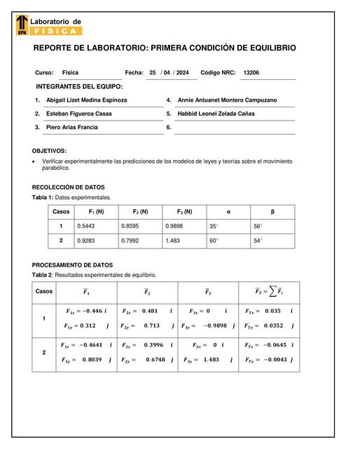 Resúmenes de Reportes de Laboratorio | Descarga apuntes de Reportes de ...