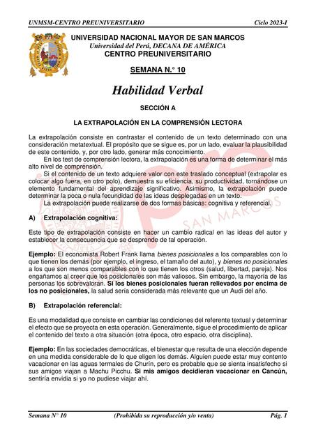 La Extrapolación en la Comprensión Lectora | Karla | uDocz