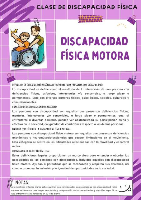 Discapacidad física motora | Educación Especial | uDocz