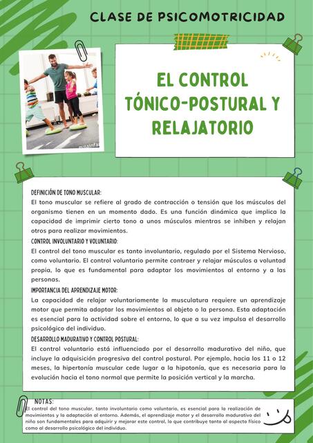 El control tónico-postural y relajatorio | Educación Especial | uDocz