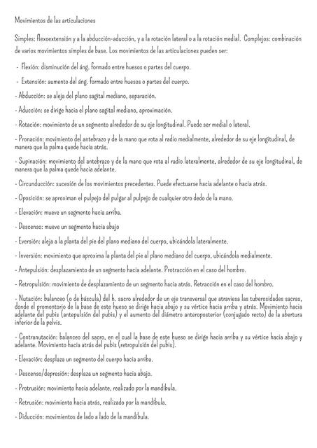 Movimientos de las Articulaciones | Agustinne | uDocz
