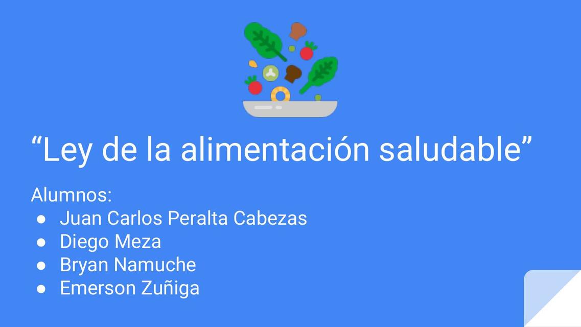 Alimentacion saludable | Diego | uDocz