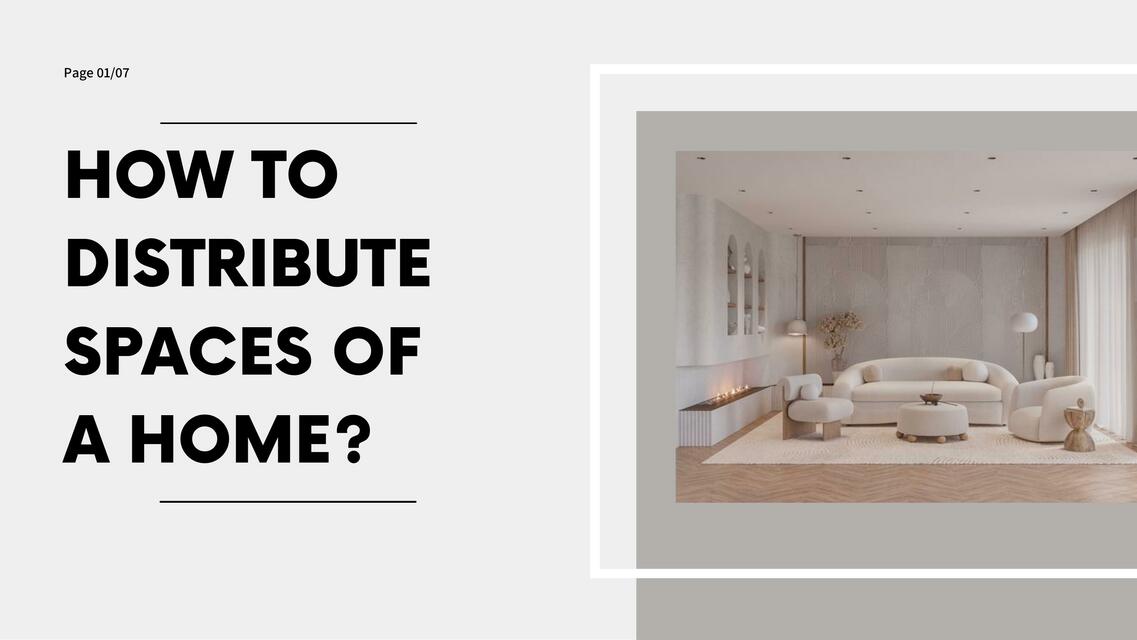 How to distribute spaces of a home? | ANDREA | uDocz