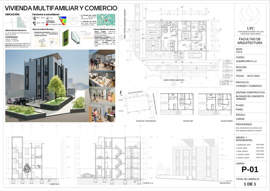Vivienda Multifamiliar y Comercio | Maria valle | uDocz