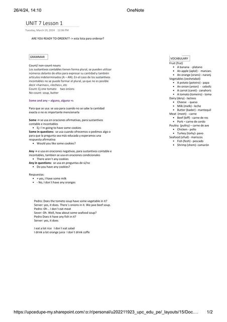 U 7 Lesson 1 | Keysa | uDocz