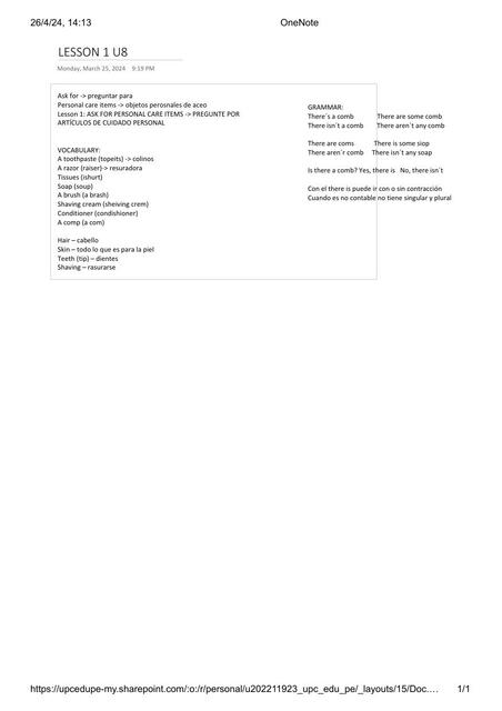U-8 Lesson 1 | Keysa | uDocz