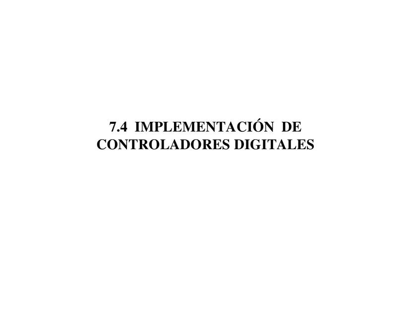 Implementación de Controladores Digitales | uDocz
