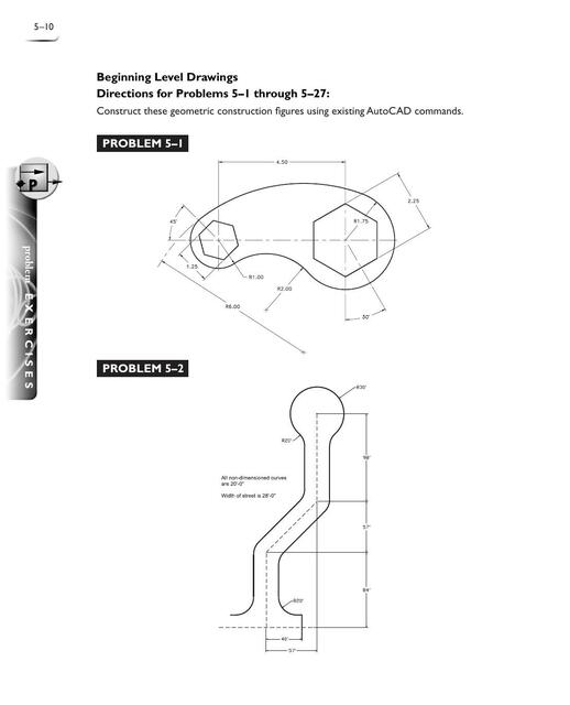 Beginning Level Drawings Directions for Problems 5–1 Through 5–27 | uDocz