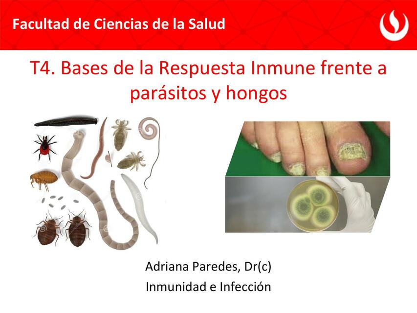 Bases de la Respuesta Inmune contra los Parásitos y Hongos | Nieves Cadenas | uDocz