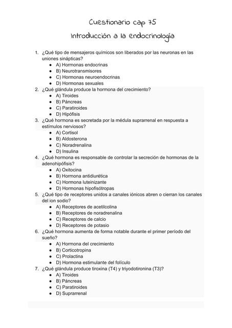 Cuestionario cap 75 guyton | Erick Gómez | uDocz