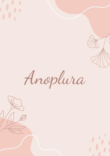 Anoplura | Luisana Aneth CR | uDocz