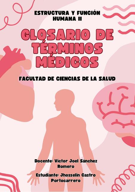 Glosario de Términos Médicos | Jhosselin Castro | uDocz