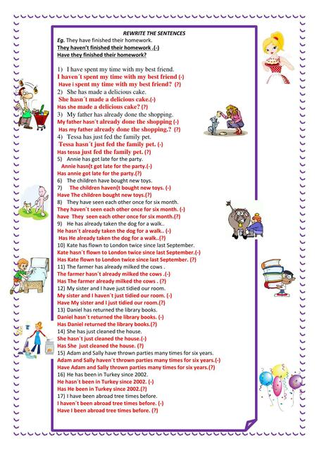 Rewrite the Sentences | Alexa | uDocz