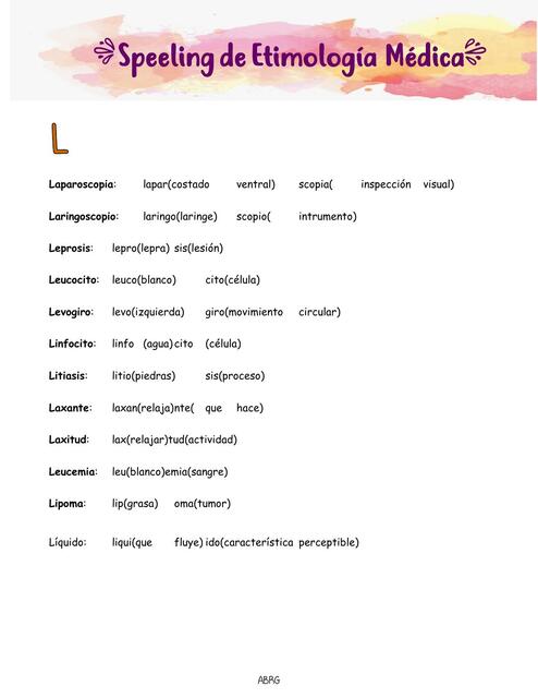 VOCABULARIO MEDICO | uDocz