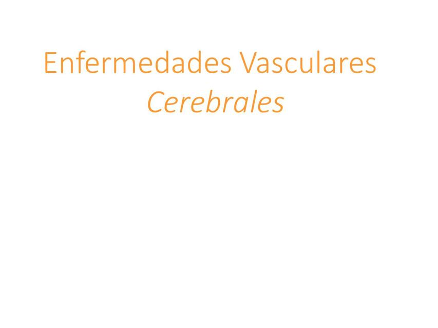 Flashcards de Enfermedades Vasculares Cerebrales | Por Ángela Rengifo Lazo | uDocz