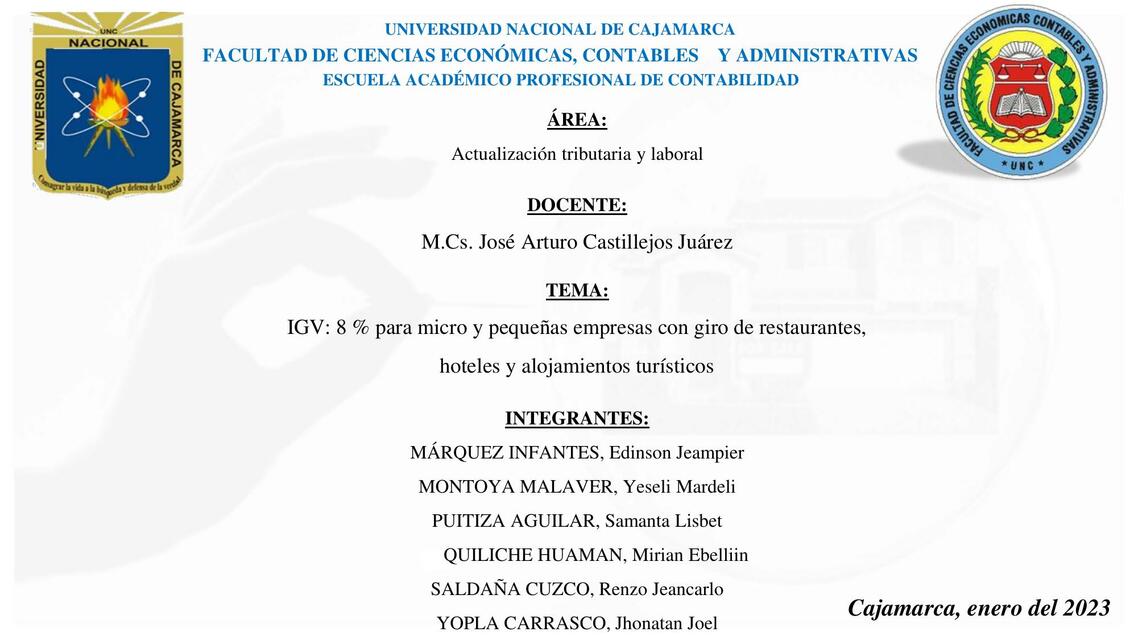 Casos Prácticos IGV 8 | Jeancarlo M. | uDocz