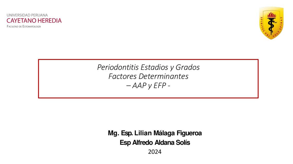 Periodontitis Estadios y Grados | DAYSI SARAI QUISPE REYES | uDocz