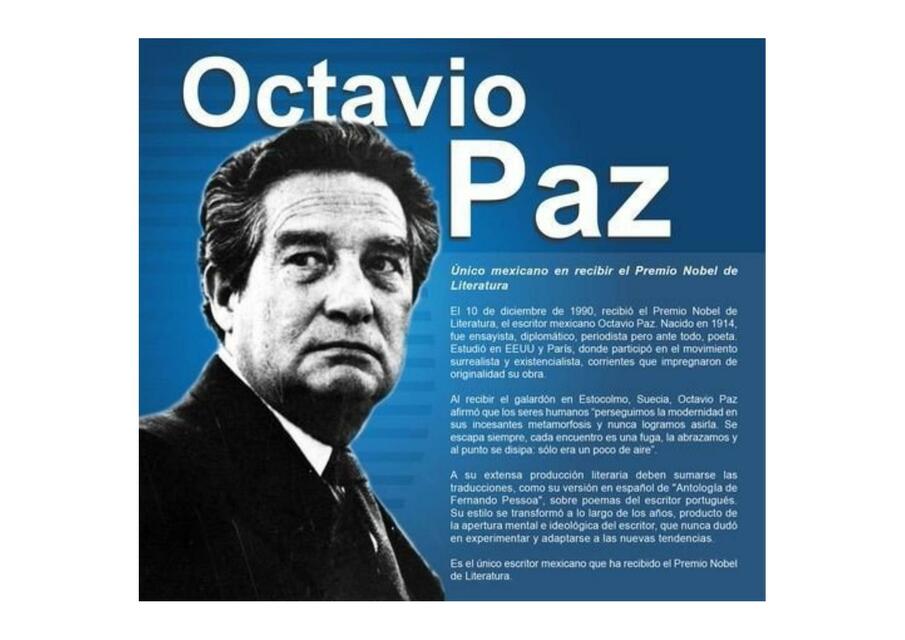 Octavio paz | Tatiana Aracely La Serna Guerrero | uDocz
