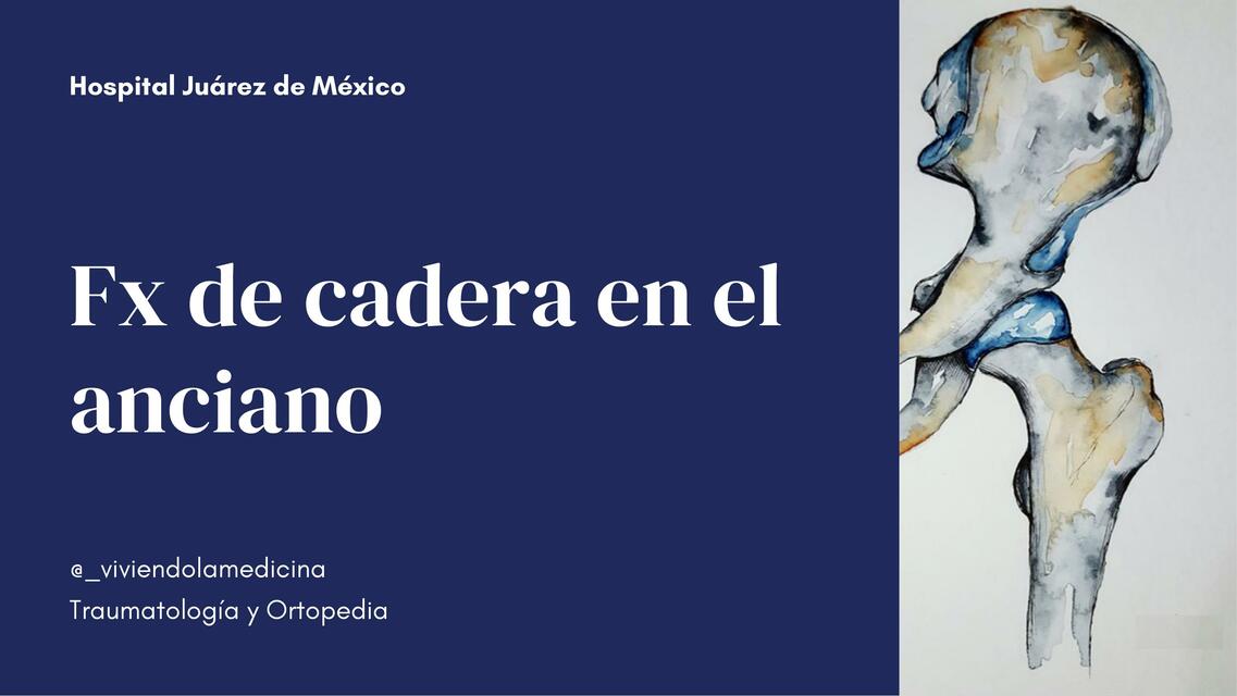 Fractura De Cadera En El Anciano Viviendo La Medicina Udocz