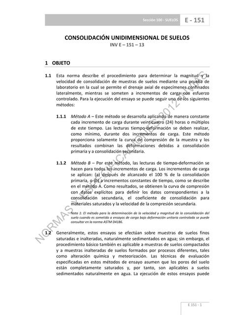 Consolidación unidimensional de suelos | Estudiante | uDocz