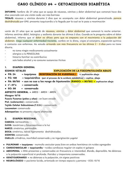 Cetoacidosis diabetica | Sofia Bejarano | uDocz