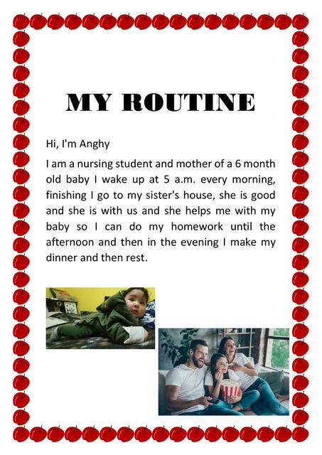 MY ROUTINE | Anghy Fiorella Ramos Rosales | uDocz