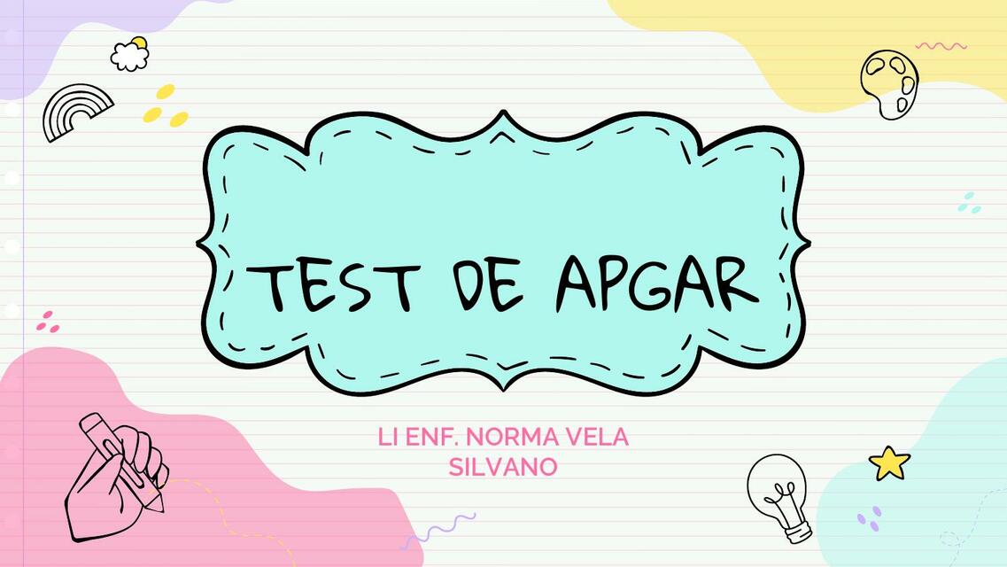 Test de Apgar | Lucero | uDocz