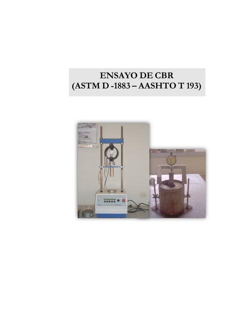 Resúmenes de Ensayo de CBR | Descarga apuntes de Ensayo de CBR