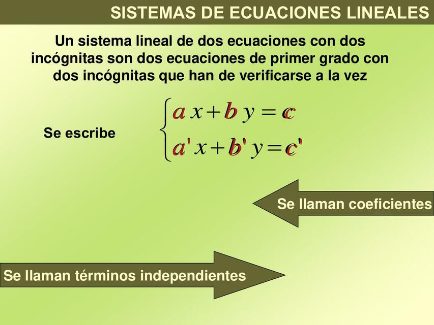 Sistema de ecuaciones lineales | samsstudy | uDocz
