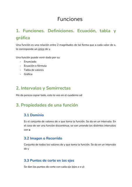 Matemáticas Funciones | uDocz