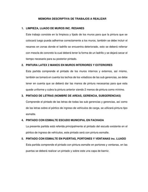 MEMORIA DESCRIPTIVA | Jason Miguel Pretel Cruz | uDocz