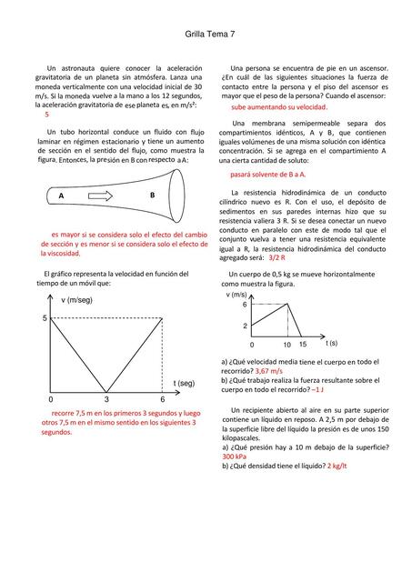 Grilla Tema 7 CBC 2022 | Michimed | uDocz