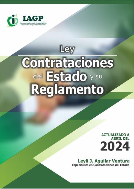 LEY DE CONTRATACIONES EL ESTADO Y SU REGLAMENTO 2024 (ACTUALIZADO) | INGENIERIA Y CONSULTORIA ...