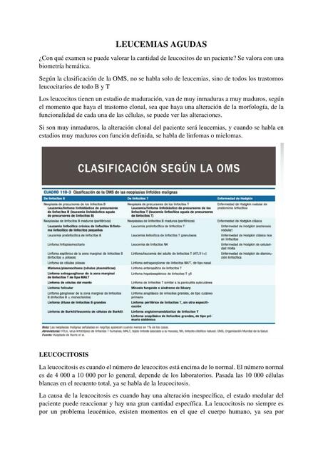 LEUCEMIAS AGUDAS | dome mayo | uDocz